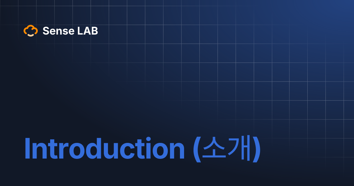 Introduction (소개) | Sense LAB